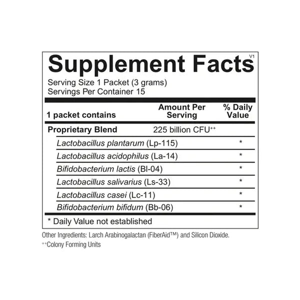 Probiotic 225 15 packets, Ortho Molecular Products – Rediscover Health ...