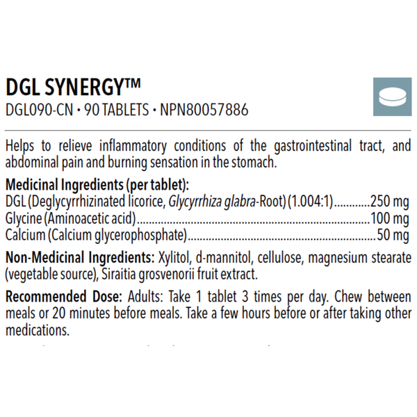 DGL Synergy™ 90 tabs – Rediscover Health Online Dispensary